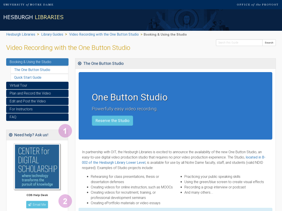 Hesburgh Libraries · Guides Handbook